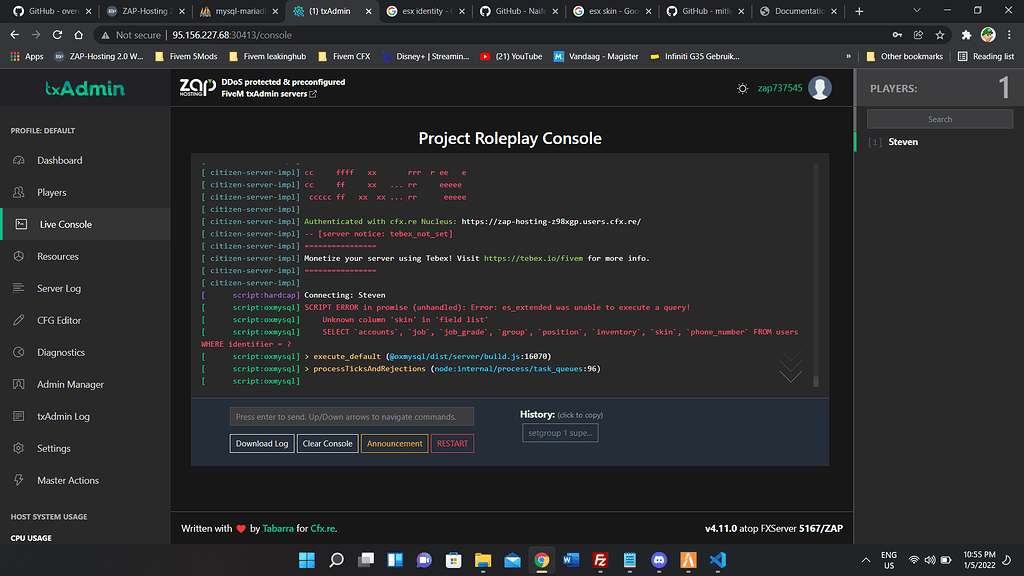 Help Oxmysql doesn't work anymore - Discussion - Cfx.re Community