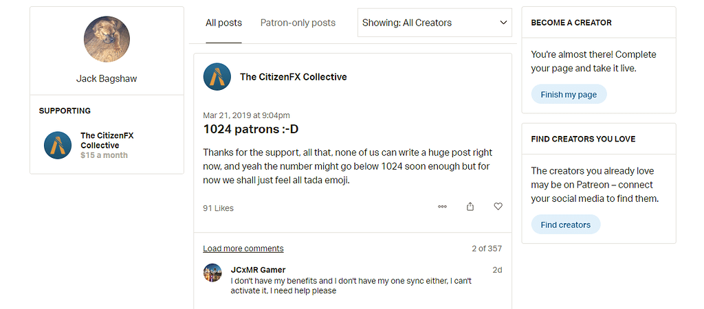 I have a issues with my patreon perms - FiveM Client Support - Cfx.re ...