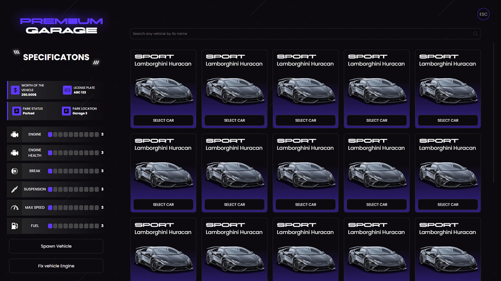 Premium Garage [Manageable Garage System] - FiveM Releases - Cfx.re ...