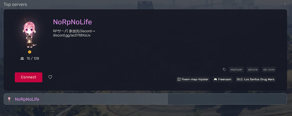 I want my Server to be displayed on the TOPServer shown on the Fivem ...