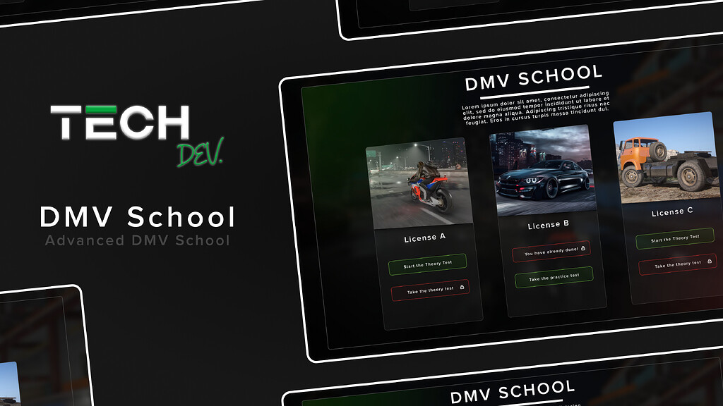 [RELEASE] [FREE] [ESX] Advanced DMV School - FiveM Releases - Cfx.re Community
