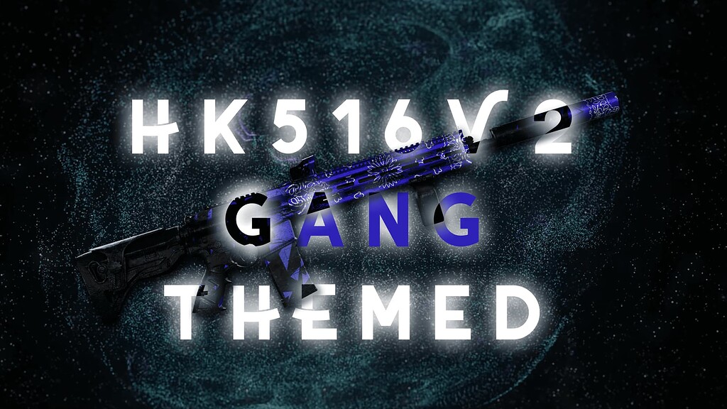 HK516V2 Blue Gang [add-on] [weapon] [full attachments] - FiveM Releases ...