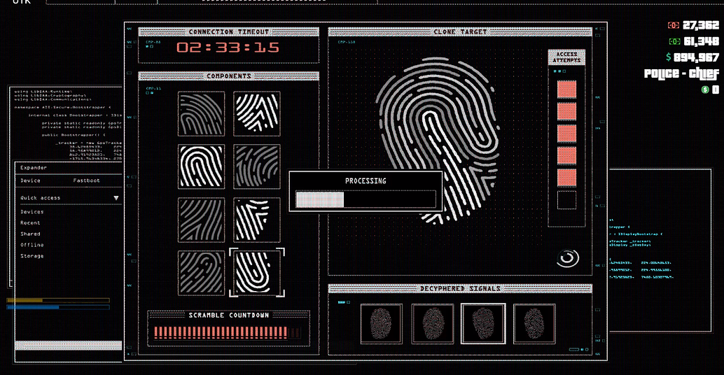 Finger Print Hacking Mini Game [STANDALONE] - FiveM Releases - Cfx.re ...