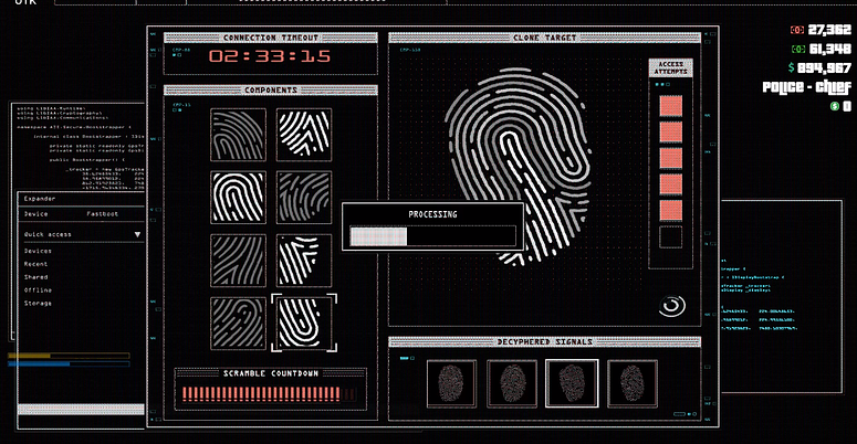 Finger Print Hacking Mini Game [STANDALONE] - FiveM Releases - Cfx.re ...