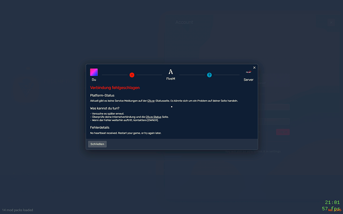 Preparing to request authentication ticket - FiveM Client Support - Cfx.re Community