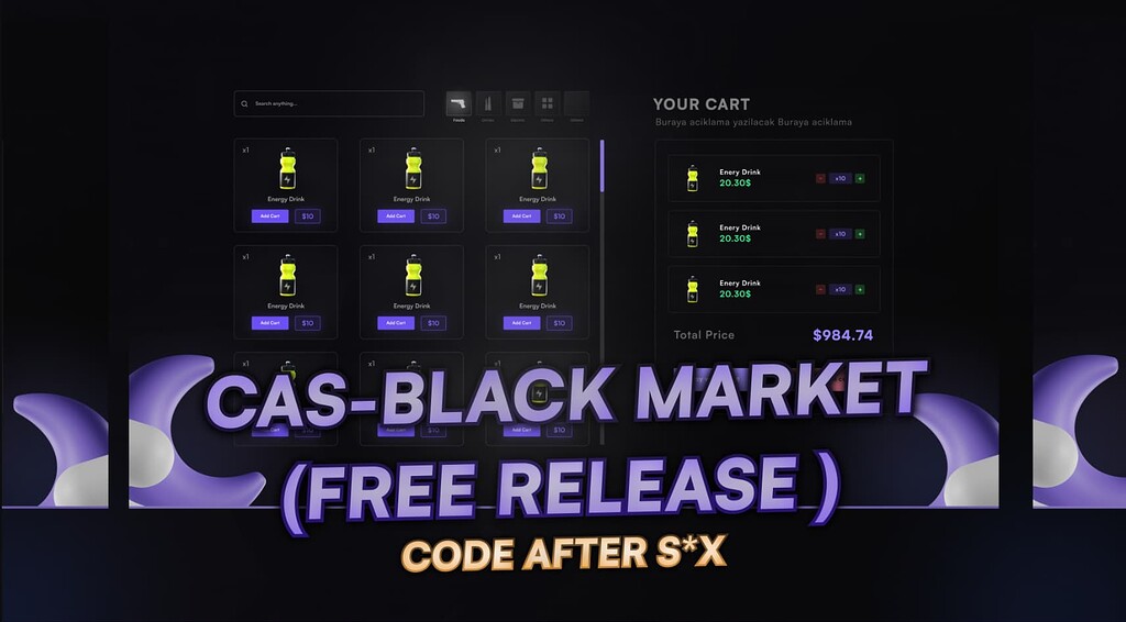 [FREE] CAS-Blackmarket - Black market script from Code After S*x ...