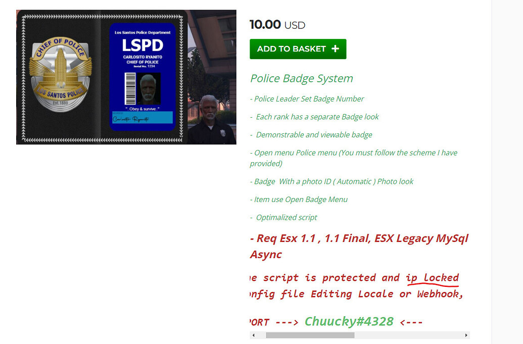 Chuucky Police Badge (Update) - FiveM Releases - Cfx.re Community