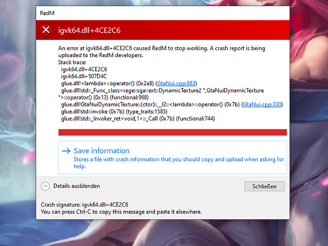 RedM Crashes on Launch - RedM Client Support - Cfx.re Community