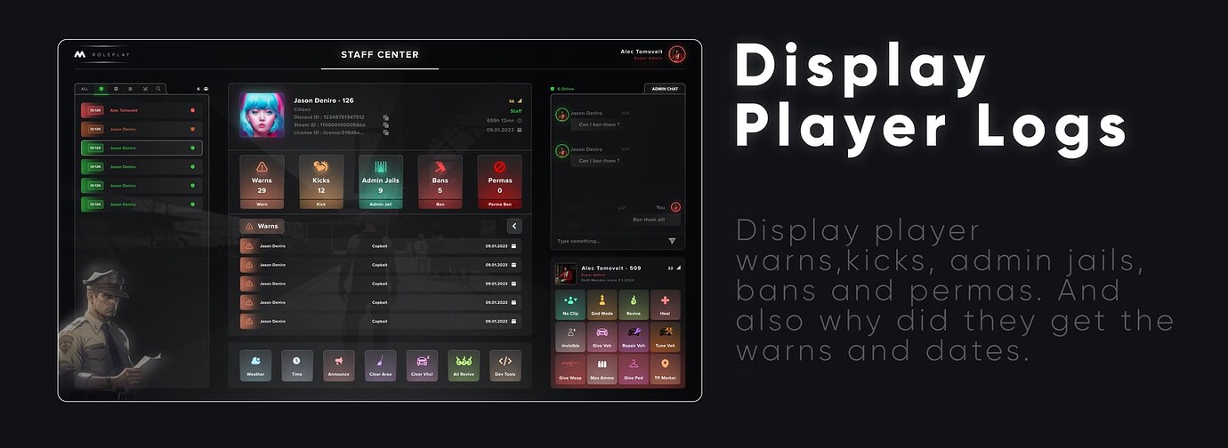 CodeM mStaff - Admin Menu ( Advanced Admin System ) - FiveM Releases ...