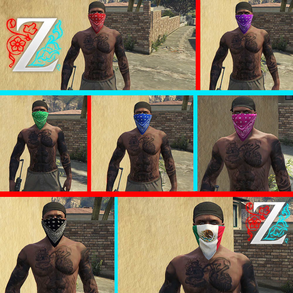 [MALE] Gang Bandanas (FiveM Ready) - FiveM Releases - Cfx.re Community