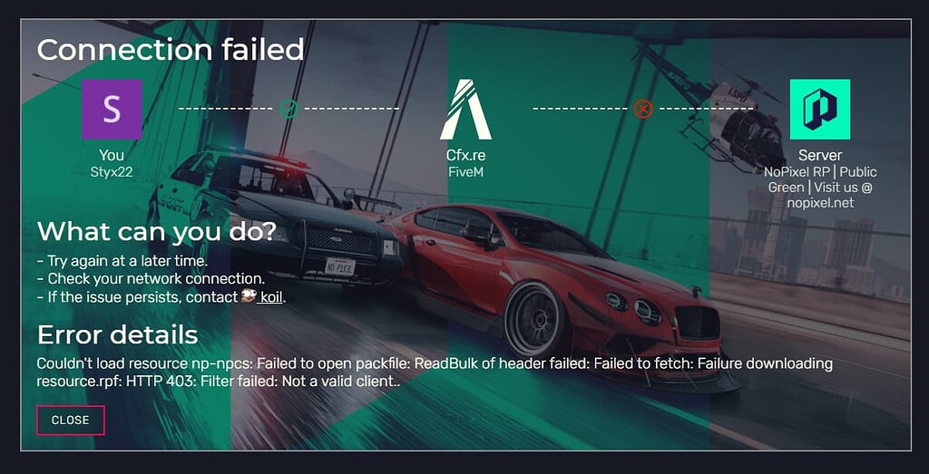 Couldn't load resource np-npcs - FiveM Client Support - Cfx.re Community