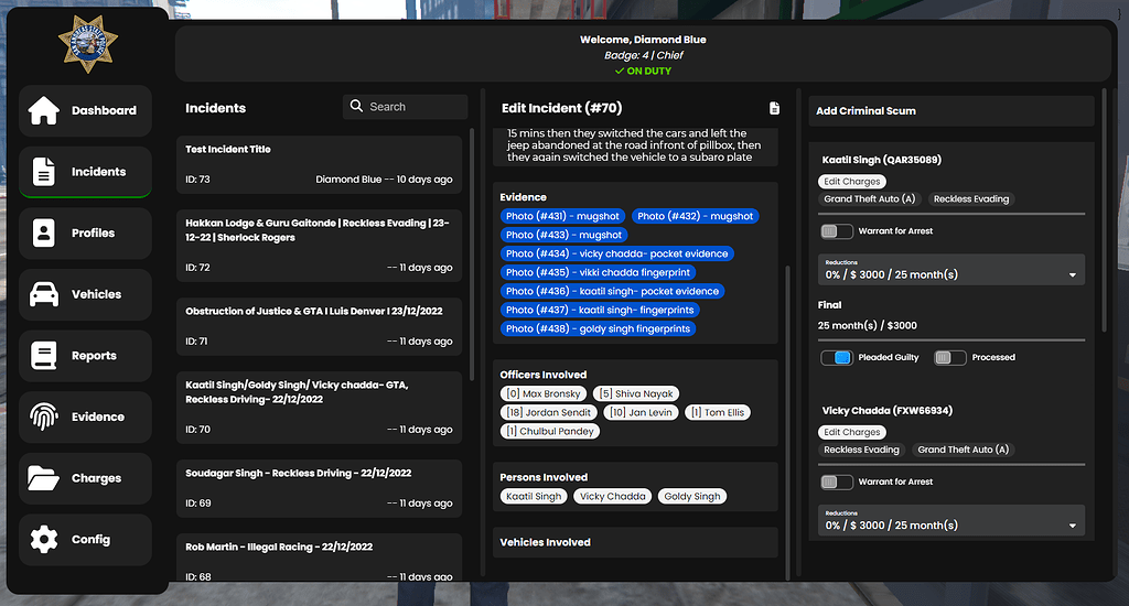 [PAID] Police, Lawyer, EMS MDT - FiveM Releases - Cfx.re Community