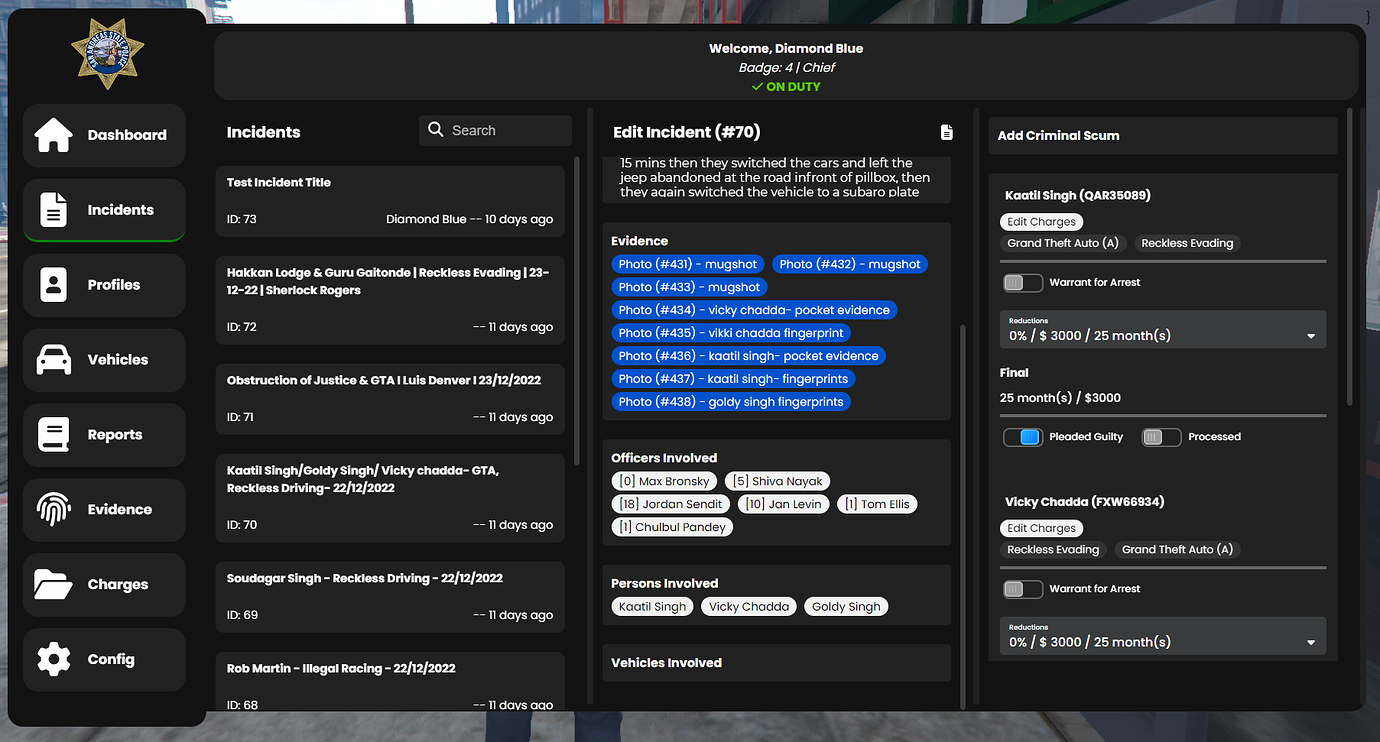[PAID] Police, Lawyer, EMS MDT - FiveM Releases - Cfx.re Community