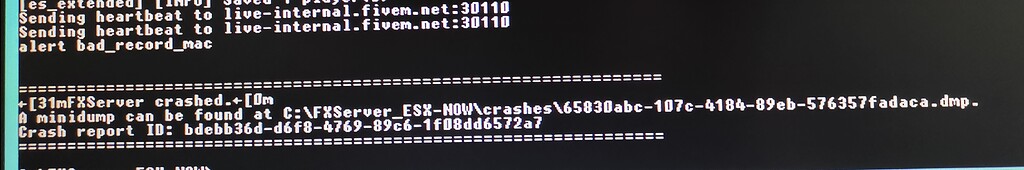 FXServer crashed "alert bad_record_mac" - Server Discussion - Cfx.re ...