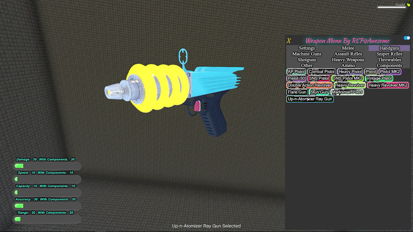 RCP's Trainer Menu: Weapons - FiveM Releases - Cfx.re Community