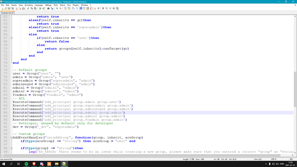 [HELP] essentialmode add group ace permission not working - ES/ESX - Cfx.re Community