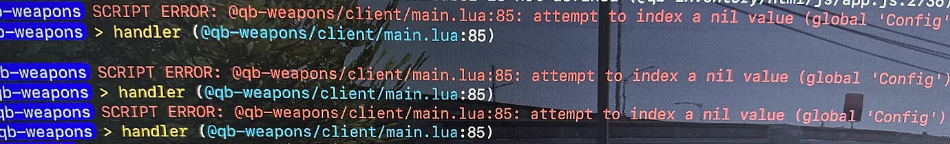Qb-core weapons/client/main.lua:85 - QBCore - Cfx.re Community