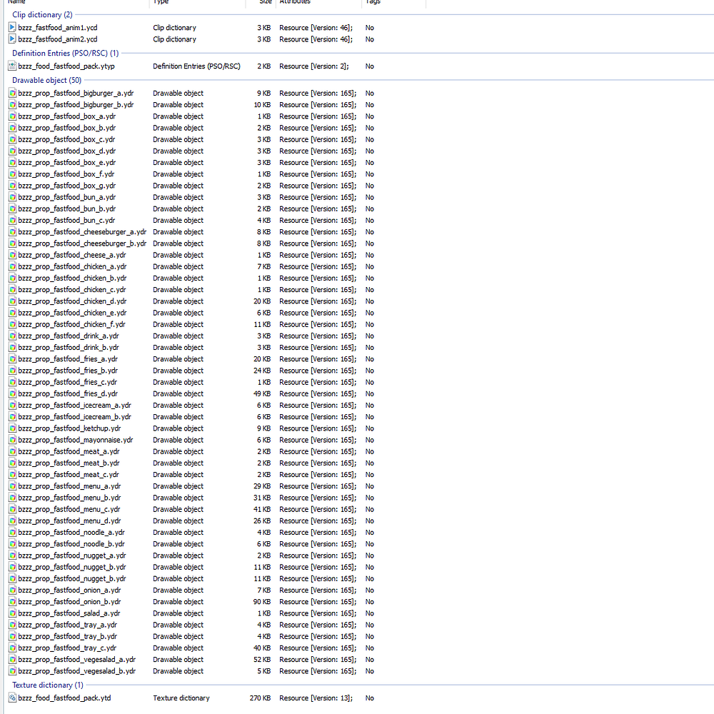 [PROPS] Fast food (50x prop + 2x animation) - FiveM Releases - Cfx.re ...