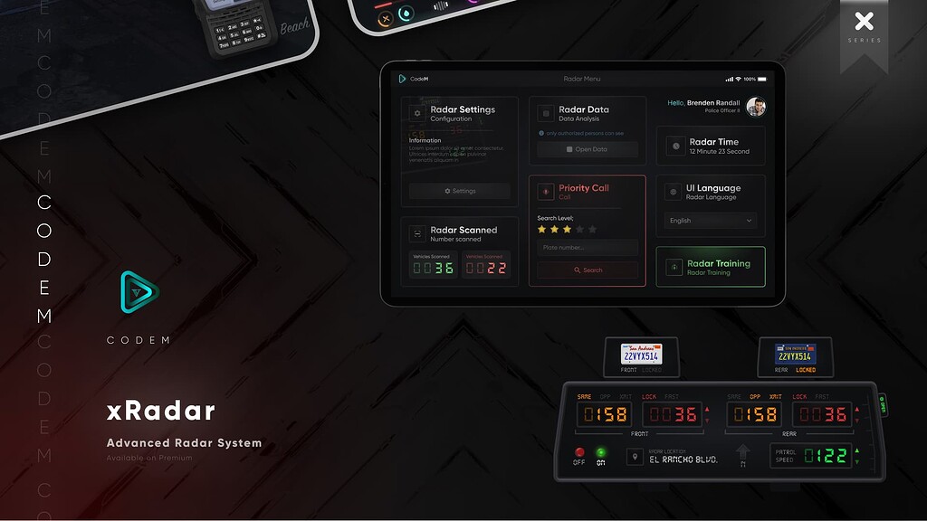 CodeM xRadar ( Advanced Radar System ) STANDALONE - FiveM Releases ...
