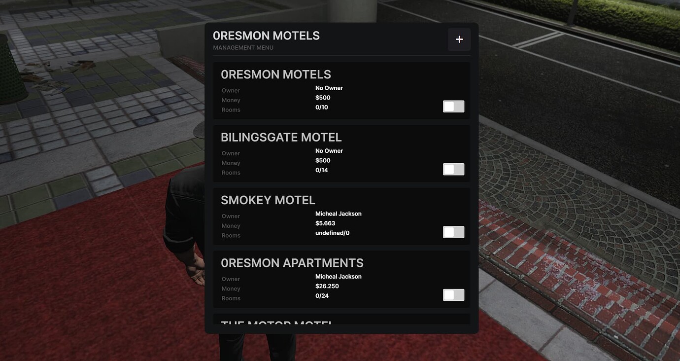 Advanced Motel Apartment System + Maps (283 Room) - FiveM Releases ...