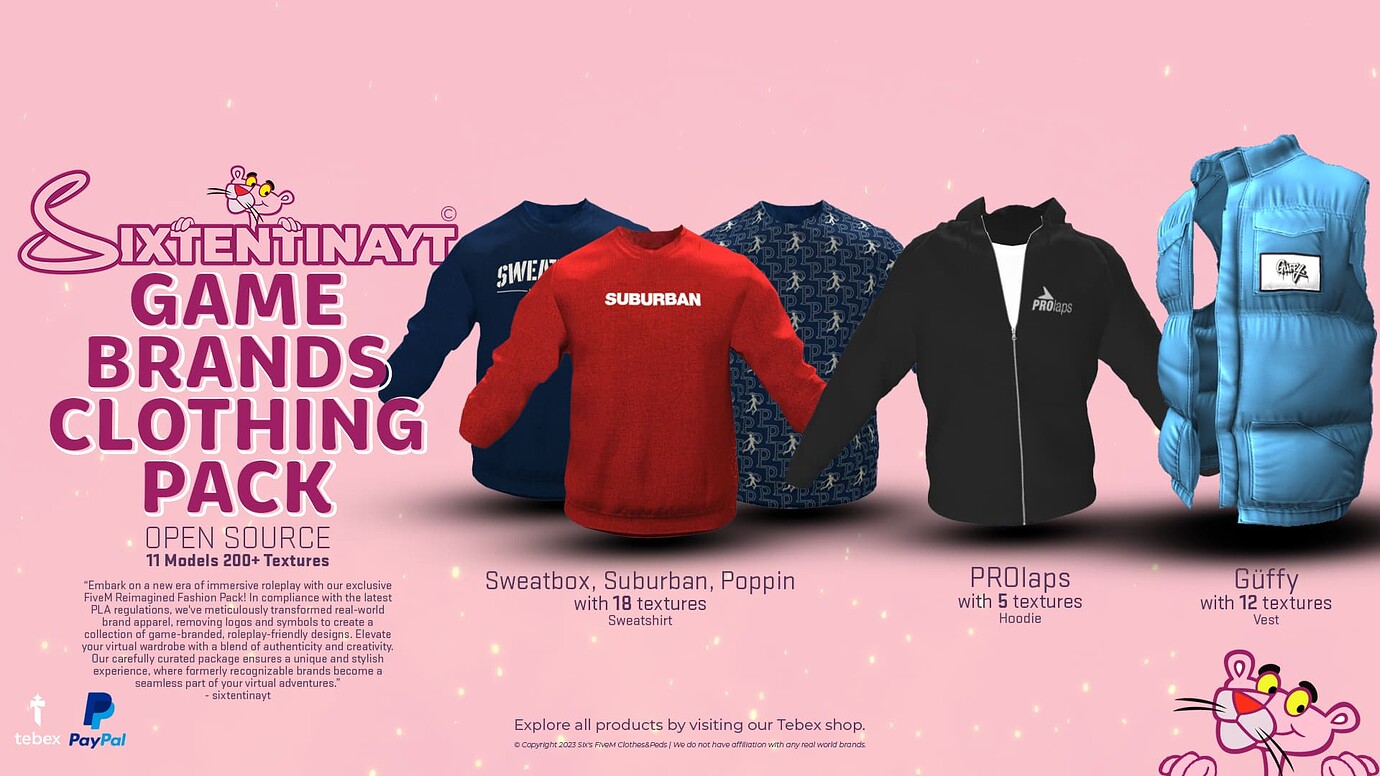 GameBrands Men's Clothing Collection - FiveM Releases - Cfx.re Community