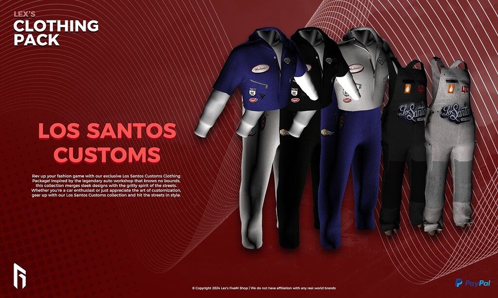 [PAID] Los Santos Customs Clothing Package [CHEAP] - FiveM Releases ...