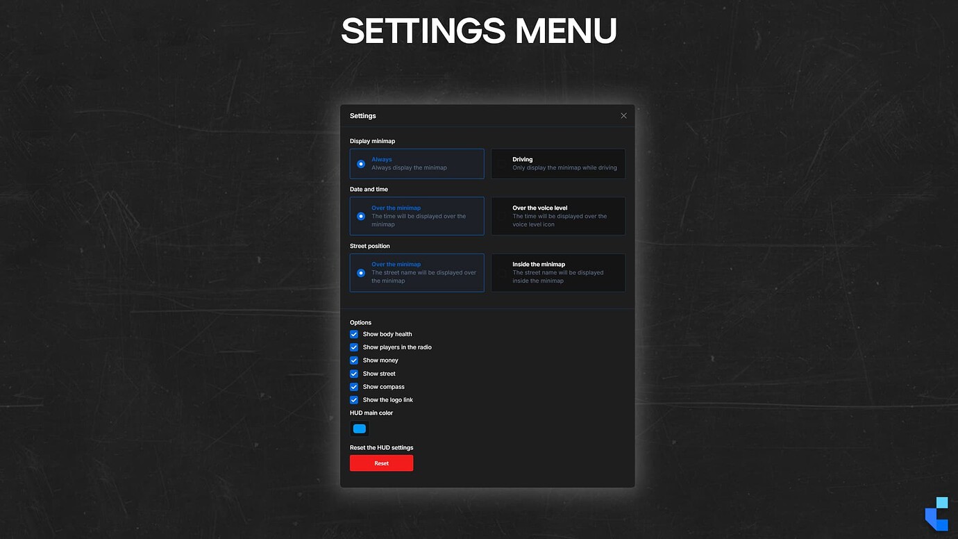 🕹️Complete Hud V2 | Pause menu/Body health/Settings and more! - FiveM Releases - Cfx.re Community