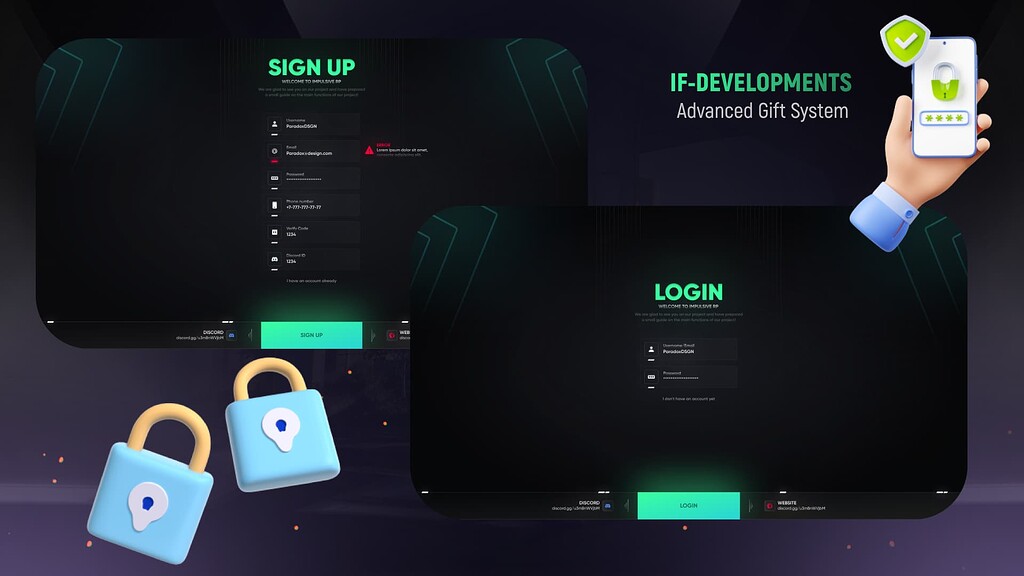 [Standalone] IF Advanced Login/Signup System (Advanced Register)(Verify ...