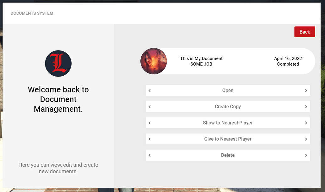 [Release] Documents System [PAID] [ESX / QBCore / VRP / Standalone] - FiveM Releases - Cfx.re ...