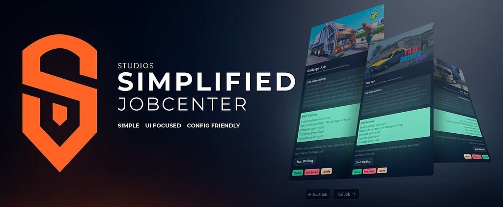 Simplified Jobcenter - FiveM Releases - Cfx.re Community