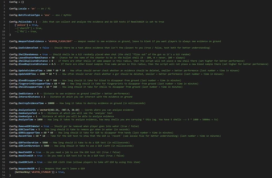 [ESX] esx_tk_evidence - Evidence System & GSR Test - FiveM Releases ...