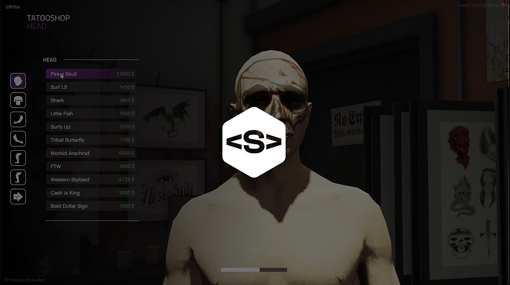[ ESX/ QB / STANDALONE ] Tattooshop - FiveM Releases - Cfx.re Community