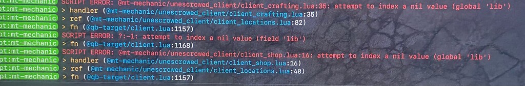 Script Error Help (Mechanic Script) - Discussion - Cfx.re Community