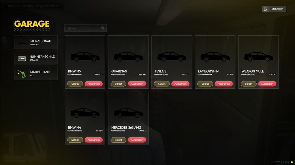 [PAID]Garage System with Clean UI - FiveM Releases - Cfx.re Community