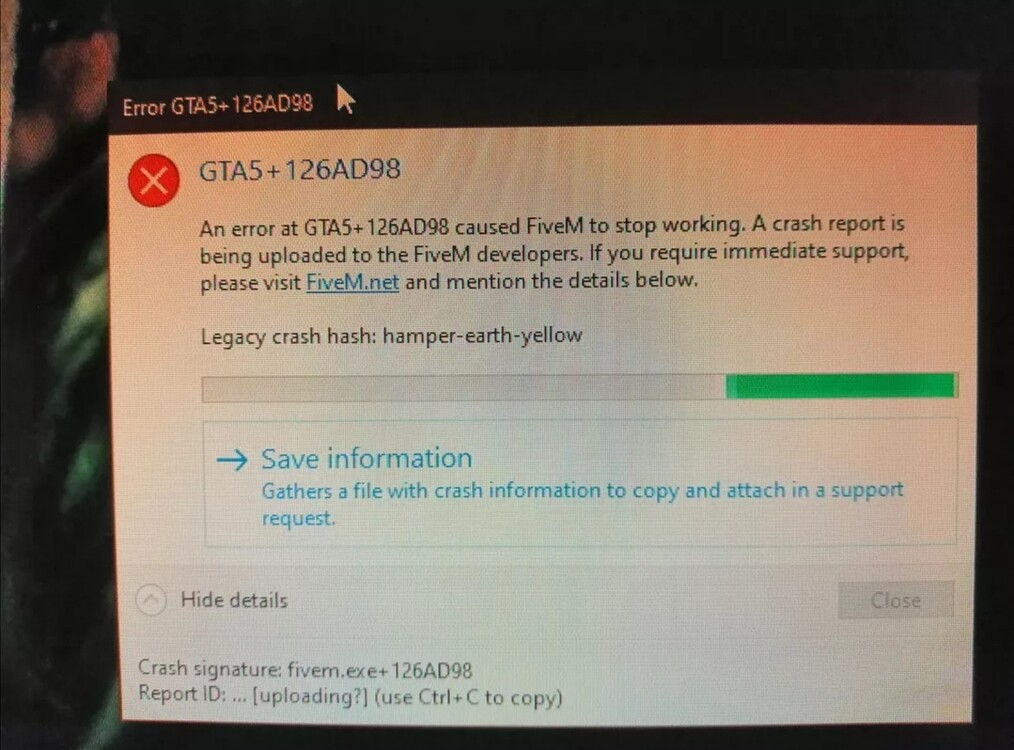 Fivem Crash after starting - FiveM Client Support - Cfx.re Community
