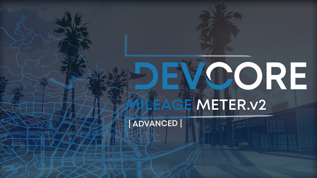 [ESX] DEVCORE - Mileage Meter V2 - FiveM Releases - Cfx.re Community
