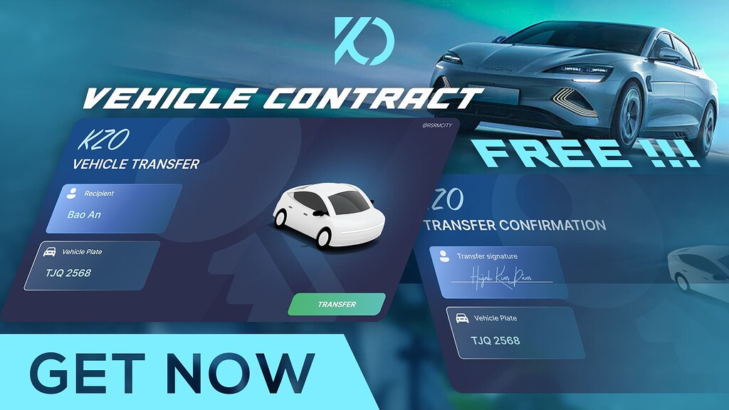 [FREE] [ESX/QB] kzo_contract | KzO Exclusives | Vehicle Transfer ...