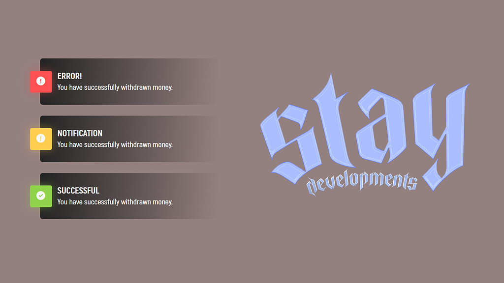 Paid Standalone Sh Modernnotify Modern Notify Script Fivem