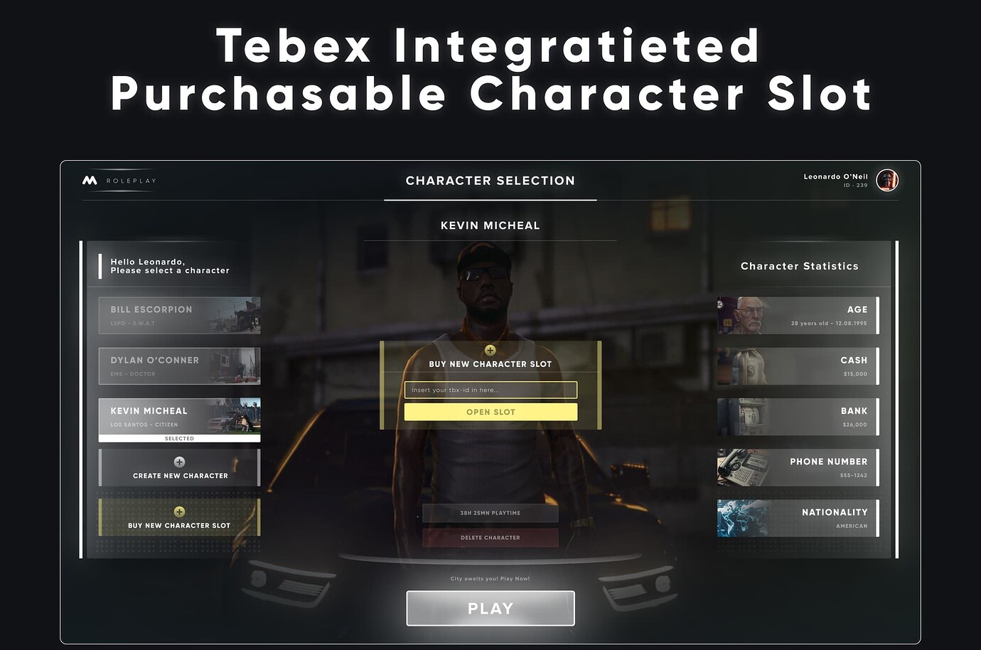 CodeM mMultichar ( Advanced Multicharacter ) QB - FiveM Releases - Cfx ...