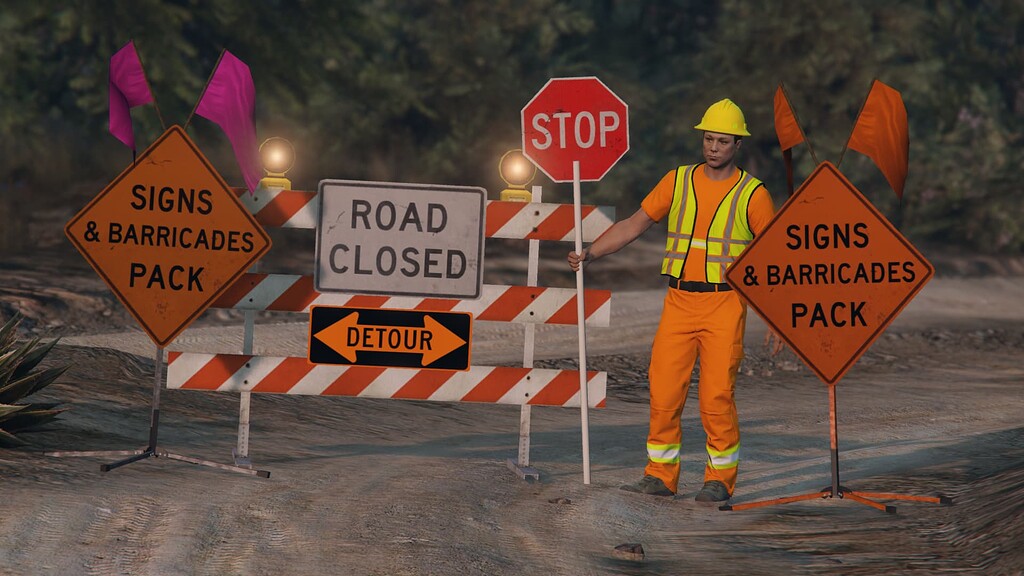 [FREE] Signs & Barricades Pack - FiveM Releases - Cfx.re Community