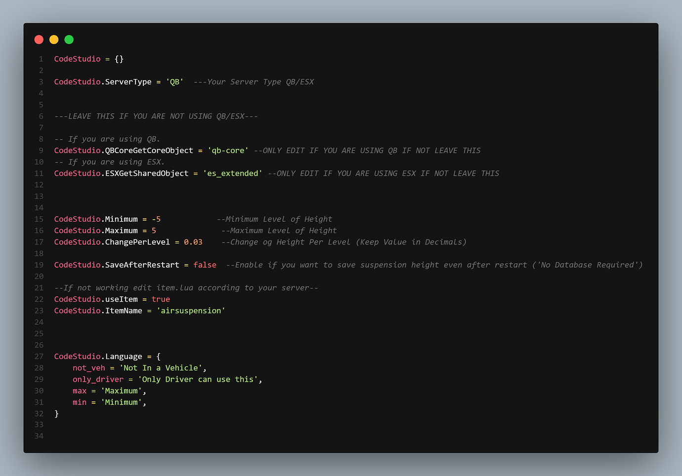 [FREE] Air Suspension Changer | UI Based | Standalone | Code Studio ...