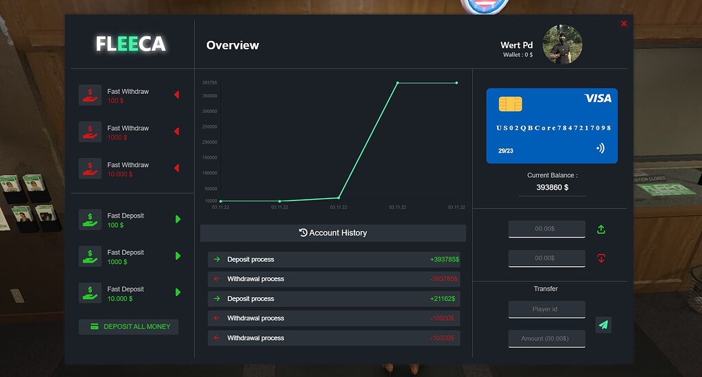 [QBCore / ESX / Qbox] Wert Banking (Bank ui and system) - FiveM ...