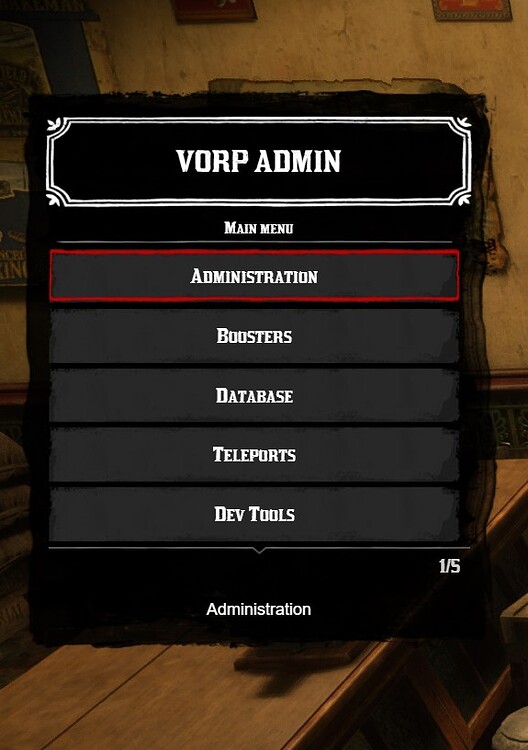 [VORP OFFICIAL] vorp_admin [FREE] - RedM Releases - Cfx.re Community