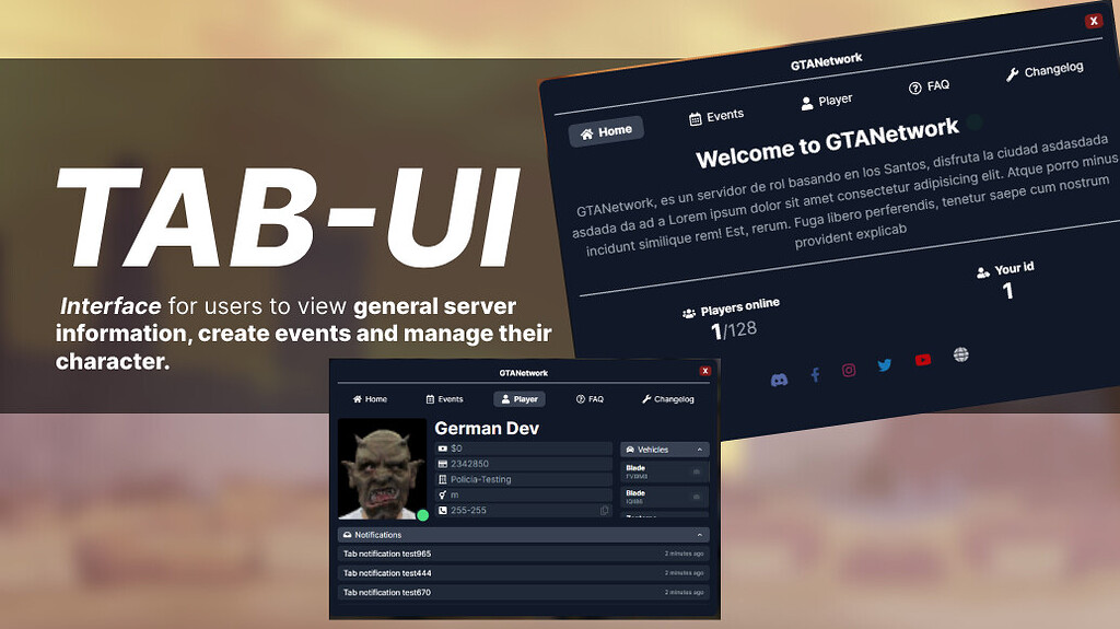 TAB UI - Perfabs | Interface - FiveM Releases - Cfx.re Community