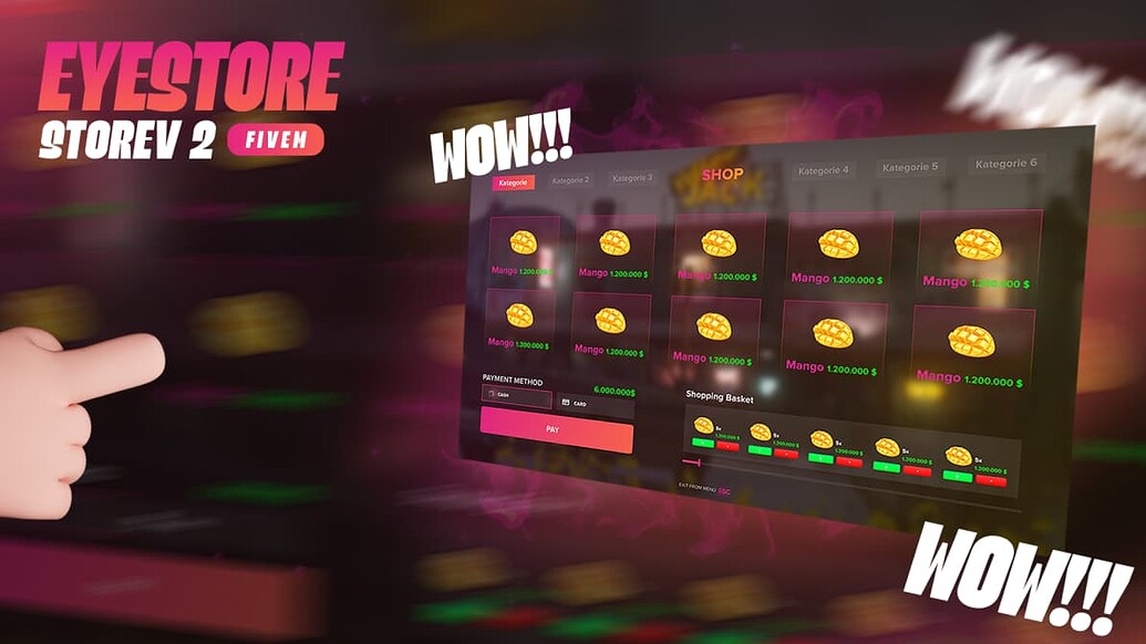 [PAID - ESX - QB] Eyes Customizable Market Shop - FiveM Search