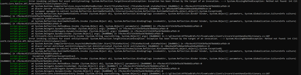 NetworkGetFirstEntityOwner throws MissingMethodException in C# - Bug ...
