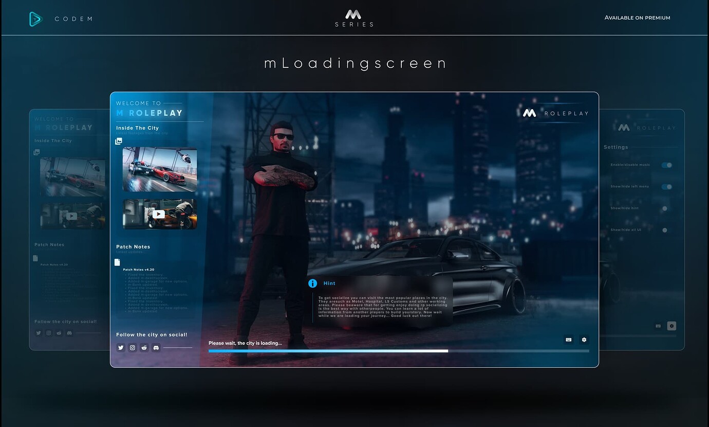 CodeM mLoadingscreen STANDALONE - FiveM Releases - Cfx.re Community