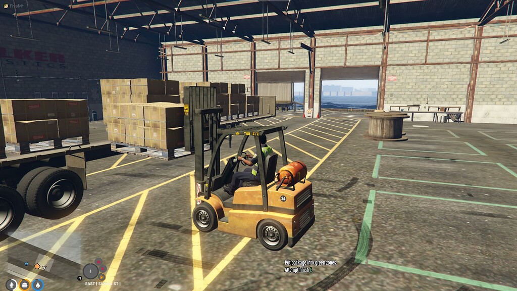 [QBCore/ESX] Warehouse job | 2 in 1 | Forklift and GoPostal packing ...