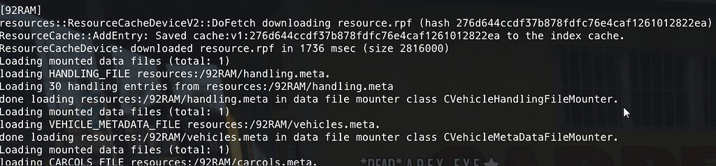 Issue with resource.rpf - Resource Support - Cfx.re Community