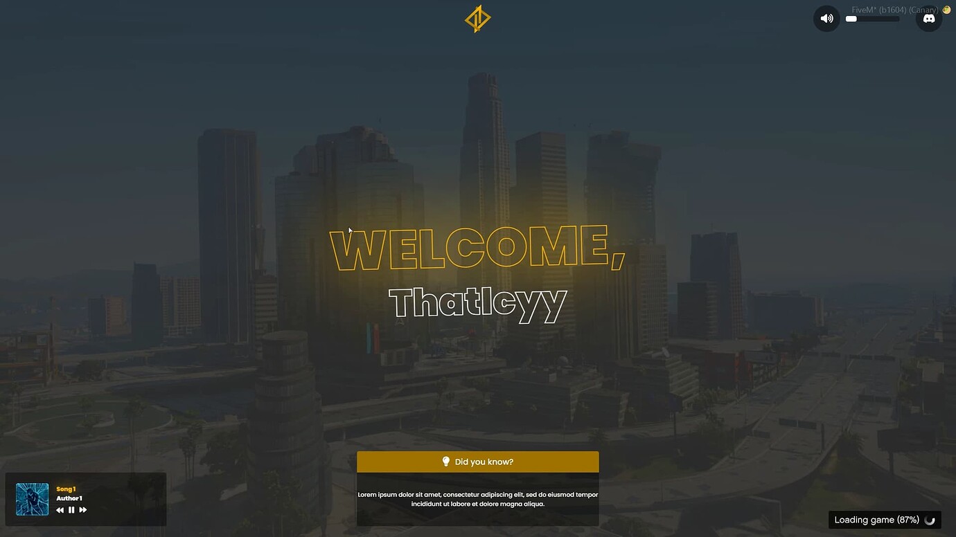 VStudios Loading Screen - FiveM Releases - Cfx.re Community